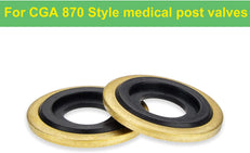 Oxygen Regulator Washer, O2 Ring Seals Brass Yoke Washer, Oxygen Tank ...