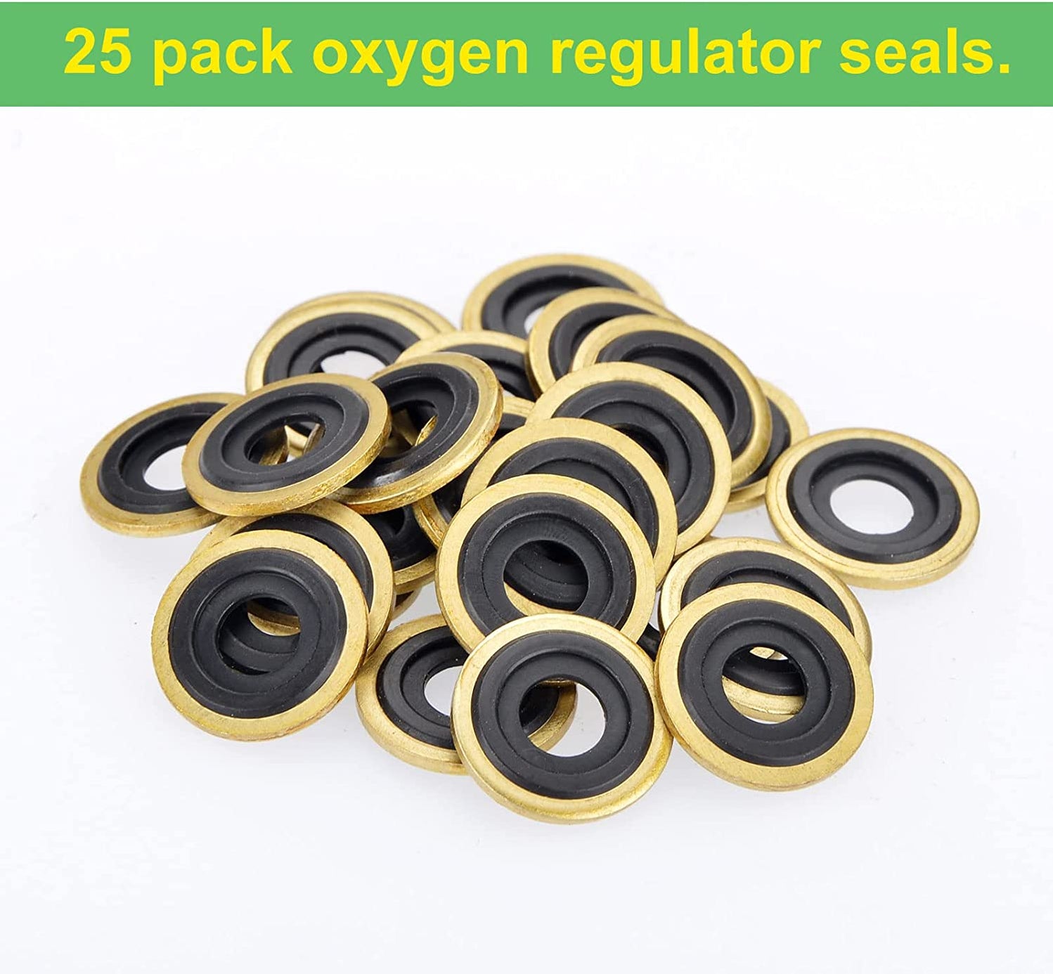 Oxygen Regulator Washer, O2 Ring Seals Brass Yoke Washer, Oxygen Tank ...
