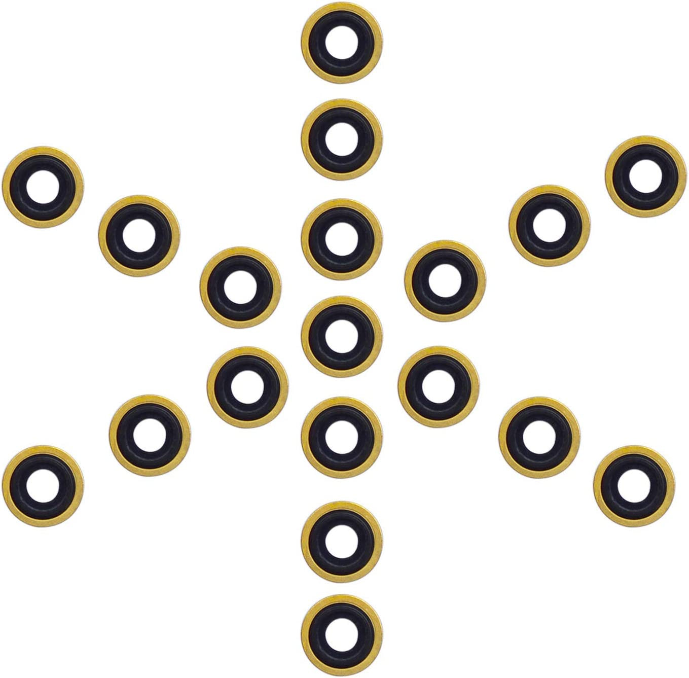 O2 Oxygen Tank Regulator Brass + Rubber Yoke Washer O-Ring Seals - Pac ...