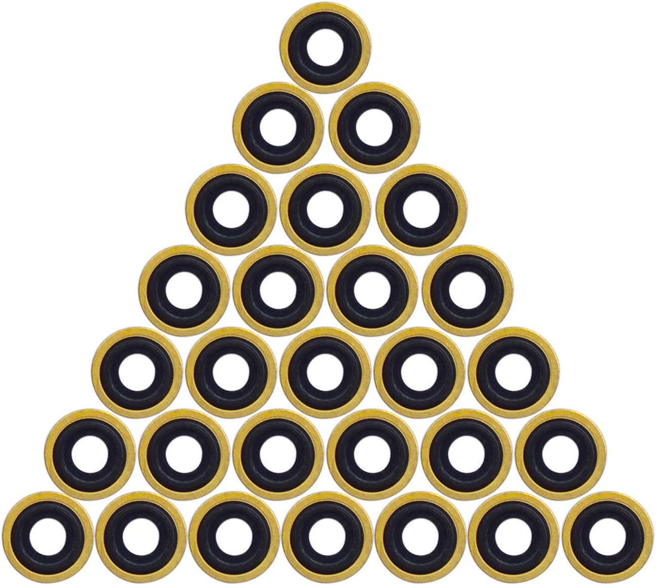 O2 Oxygen Tank Regulator Brass + Rubber Yoke Washer O-Ring Seals - Pac ...